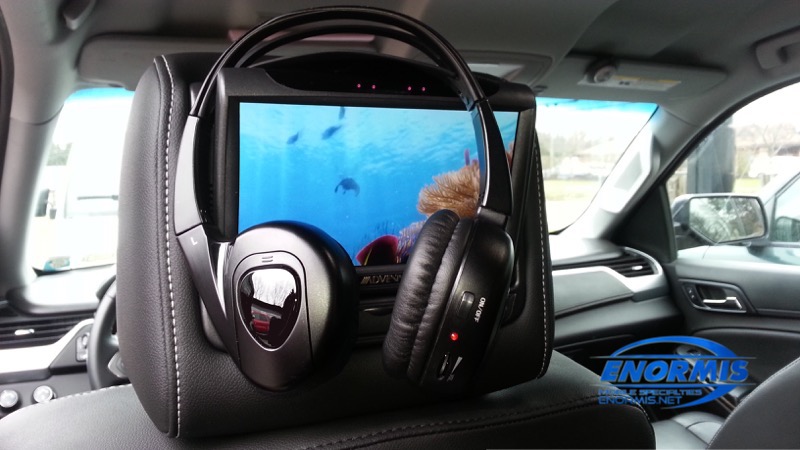 Custom Rear Seat Video Headrest Solutions for Chevy Suburban