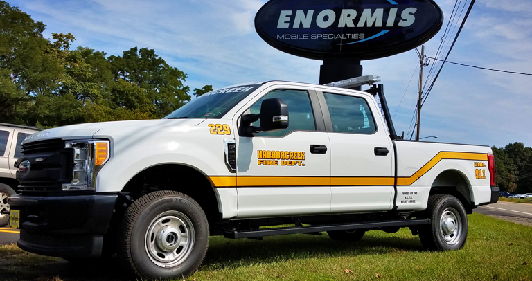 Ford F-250 XL Safety Accessories for Harborcreek Fire Department Chief