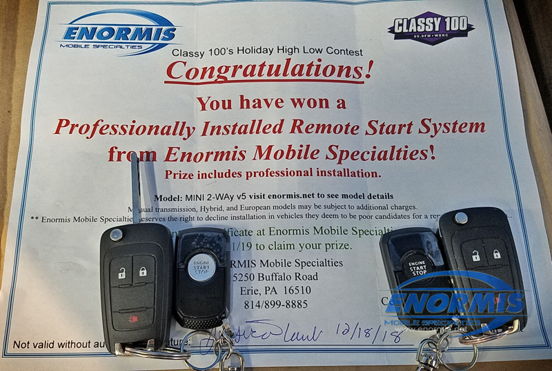 Long-Range Two-Way Remote Start Upgrade for 2018 Chevrolet Trax